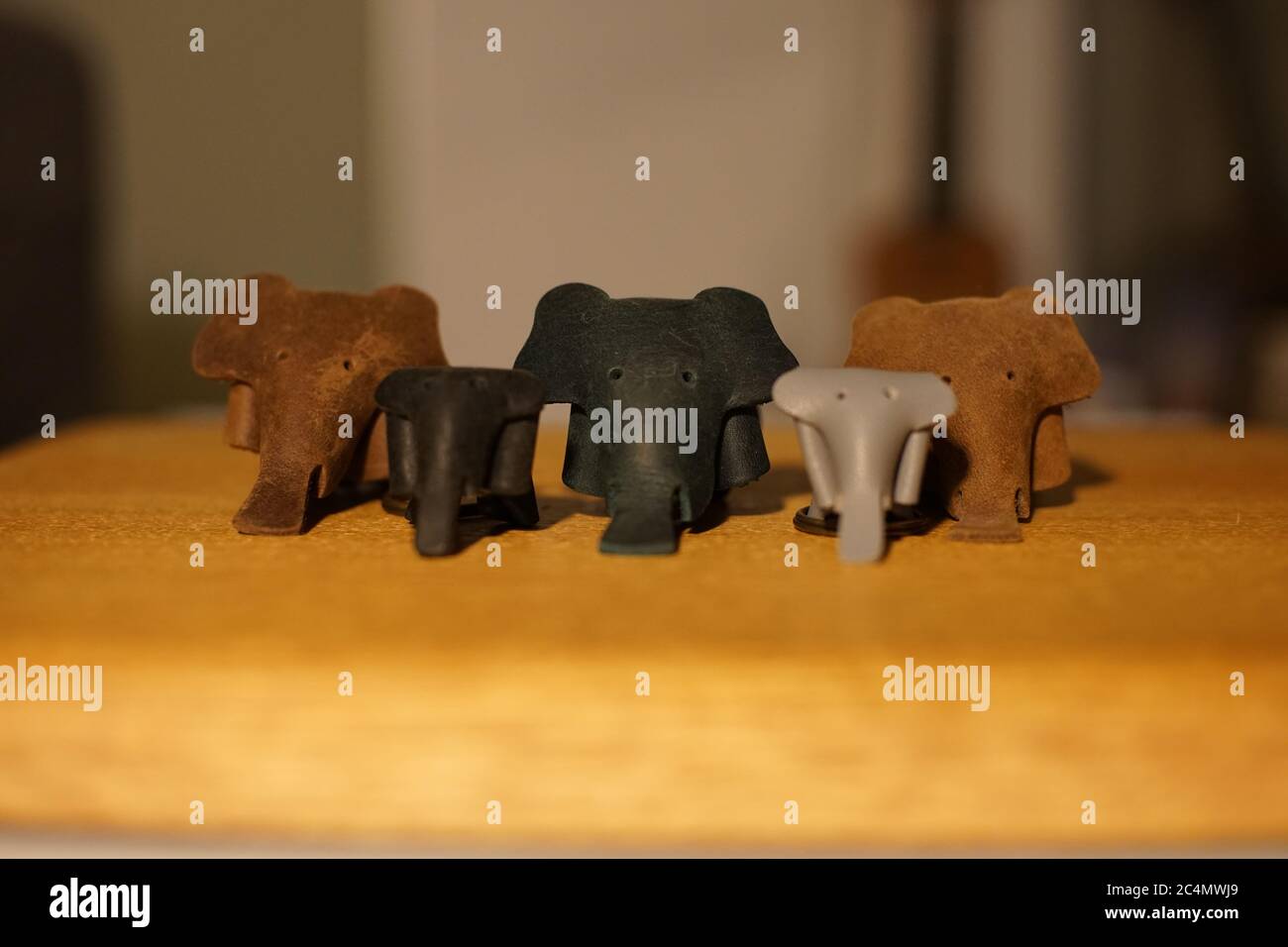 Elephant africa safari in miniature scale Stock Photo - Alamy