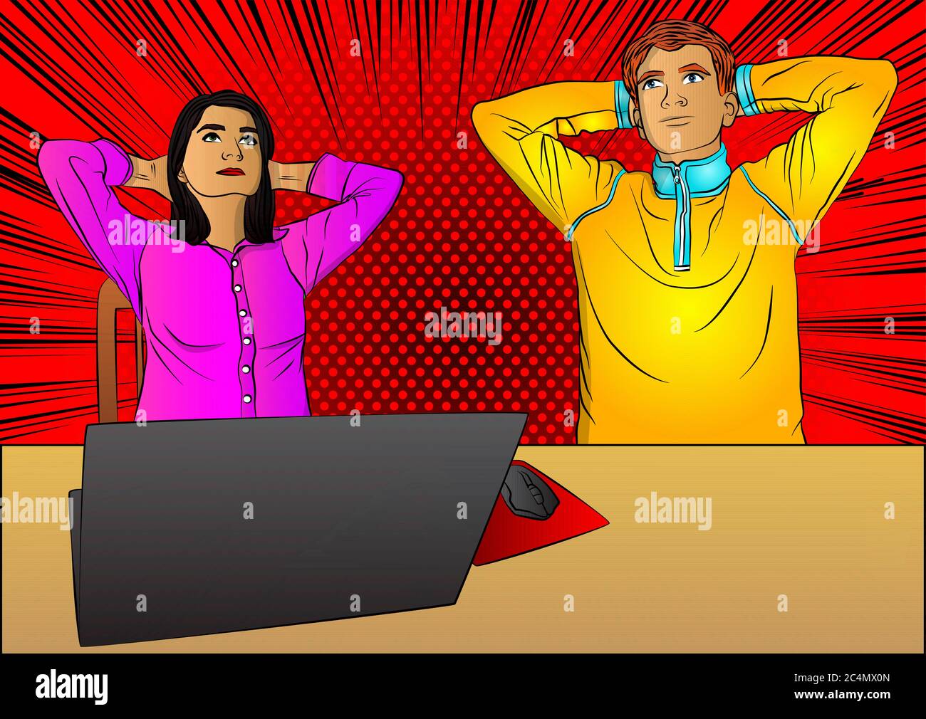 Relaxed man home Stock Vector Images - Alamy