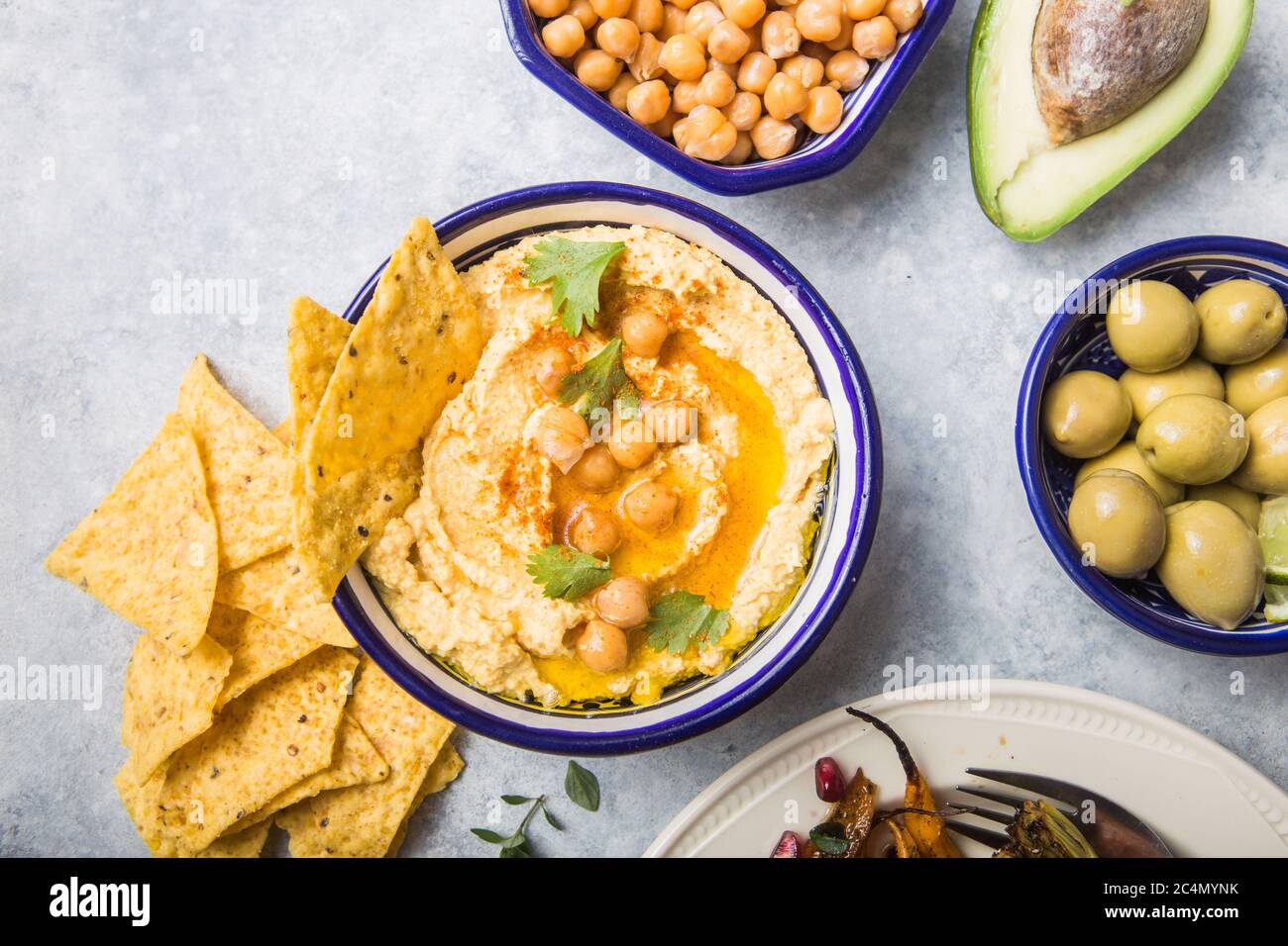 Humus chick pea hi-res stock photography and images - Alamy