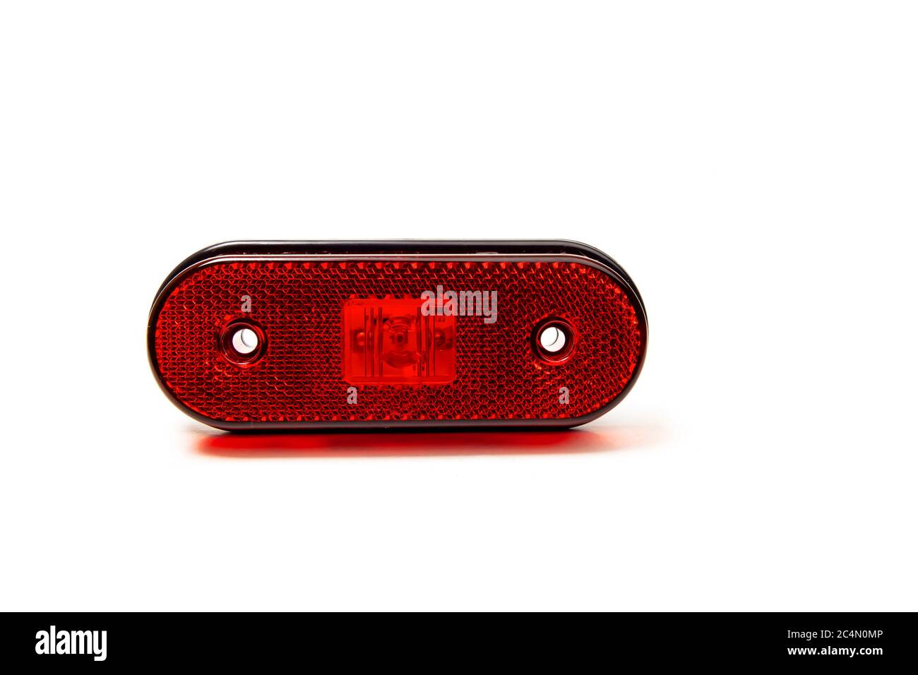 Truck rear LED side light isolated white background Stock Photo - Alamy