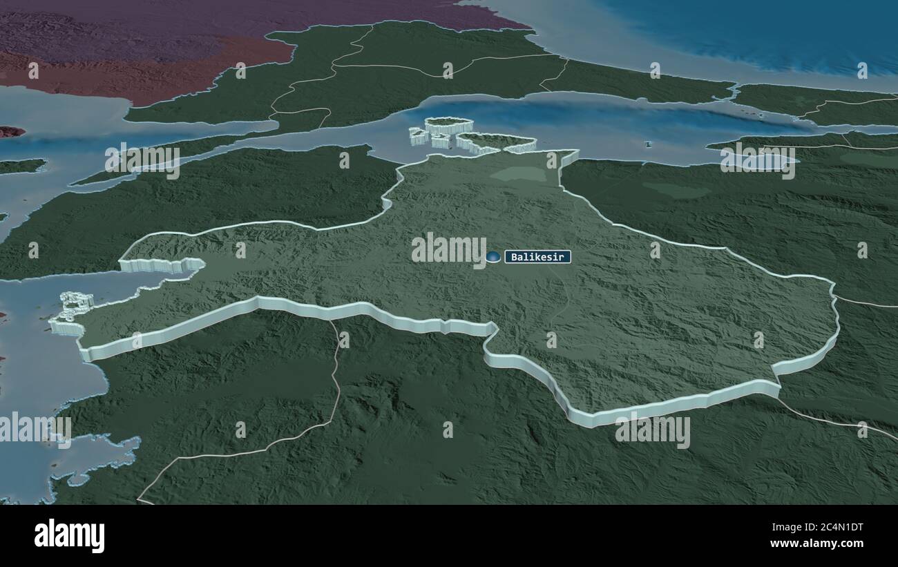 Map of balikesir hi-res stock photography and images - Alamy
