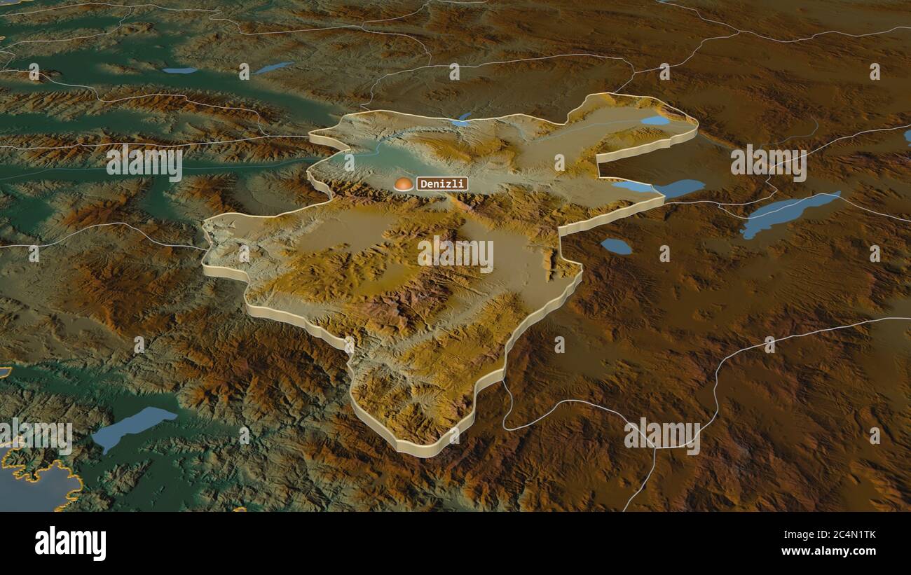 Denizli map hi-res stock photography and images - Alamy