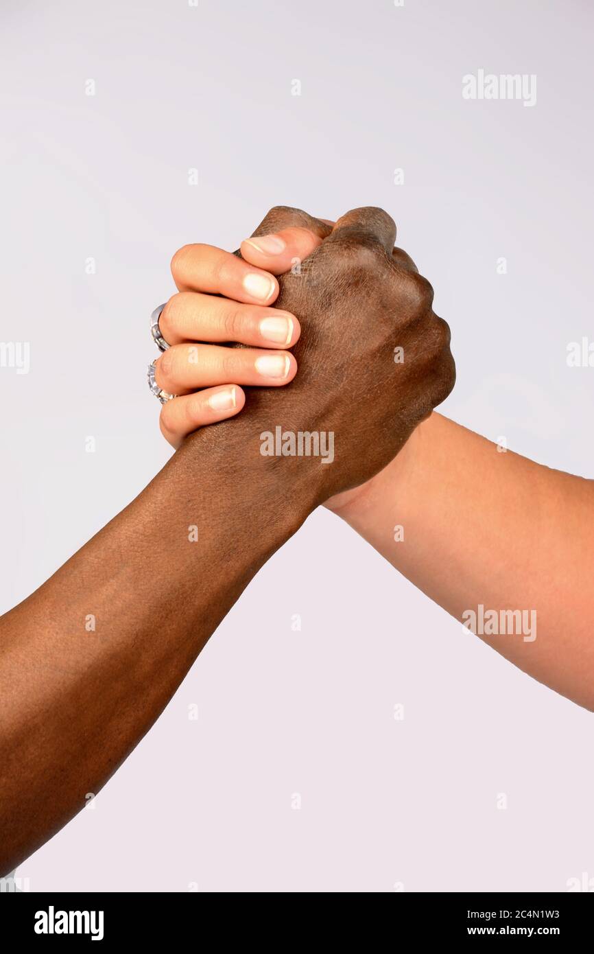 Different Ethnicities Holding Hands