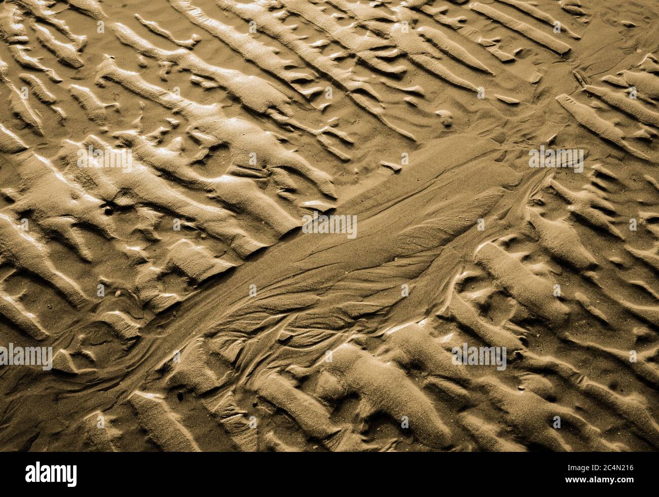 High angle shot of a wavy sandy surface under sunlight Stock Photo - Alamy