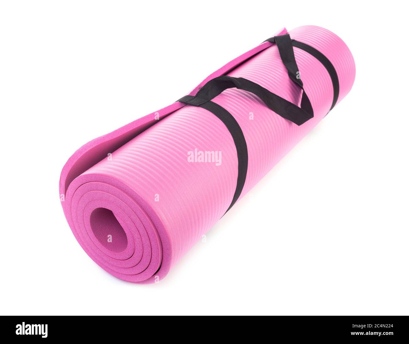 yoga mat in front of white background Stock Photo - Alamy