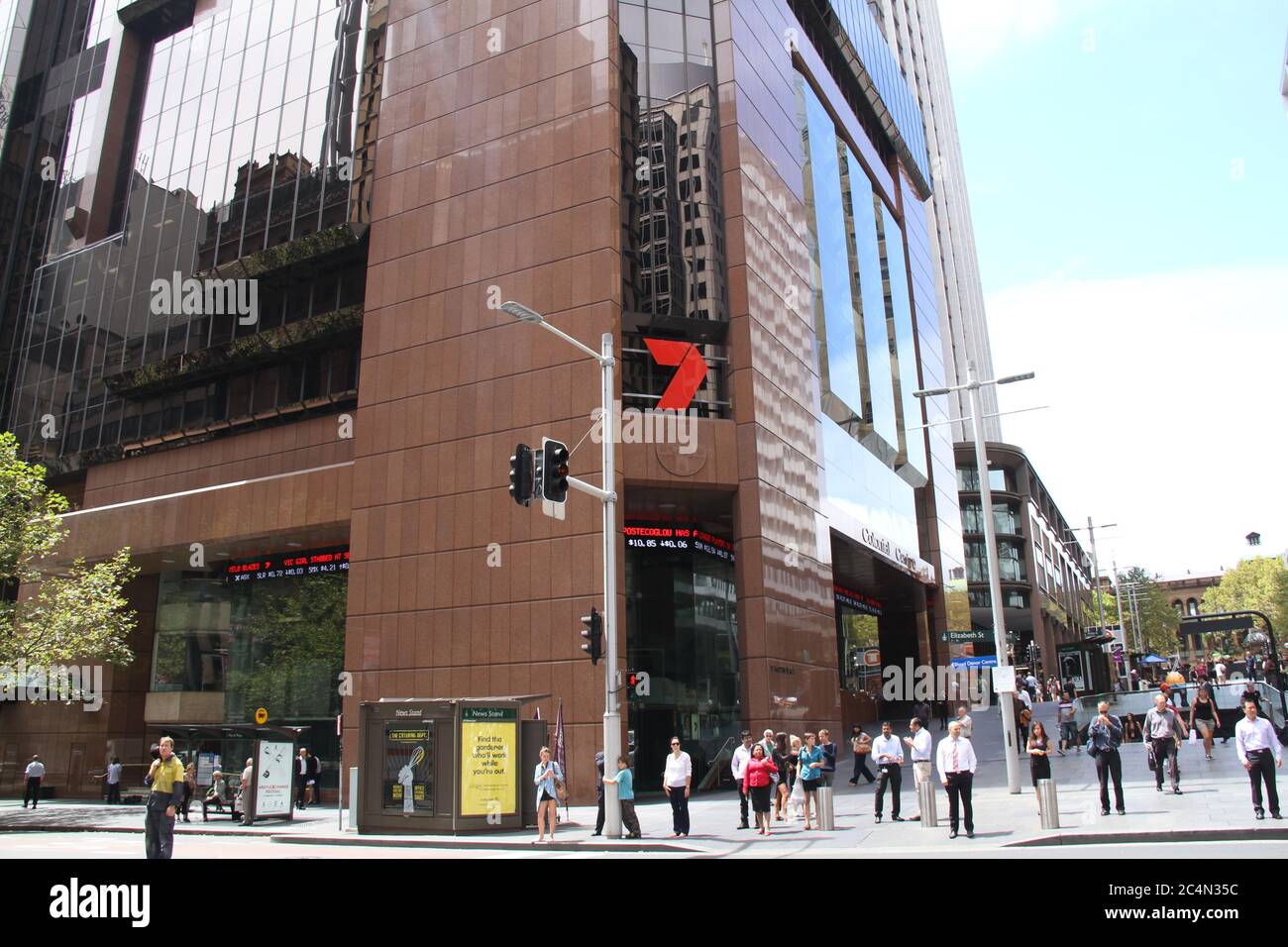 The Channel Seven office in Martin Place, Sydney Stock Photo - Alamy
