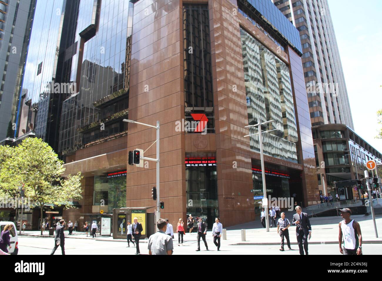 The Channel Seven office in Martin Place, Sydney Stock Photo - Alamy
