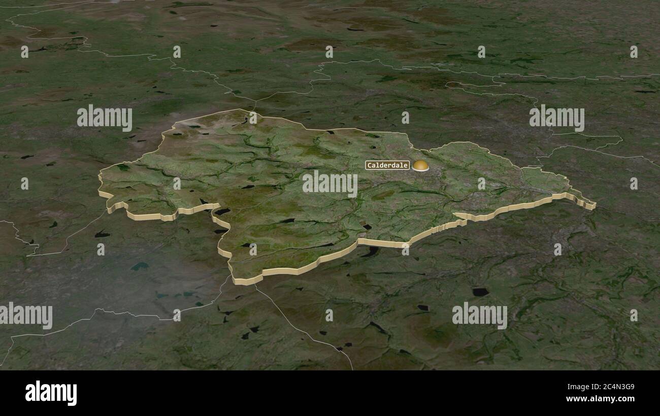 Map of calderdale hi-res stock photography and images - Alamy