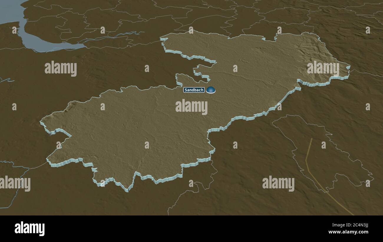 Map of sandbach hi-res stock photography and images - Alamy