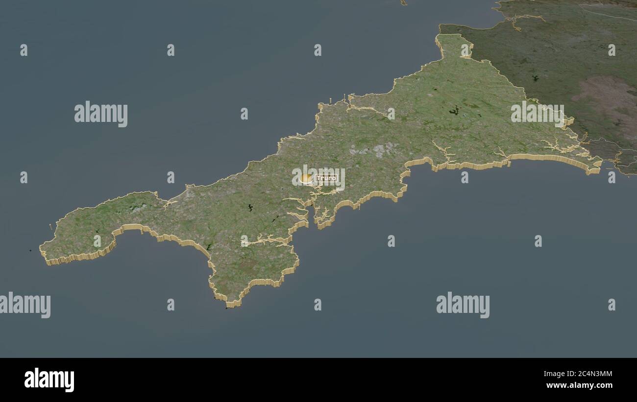 Cornwall the scilly isles map hi-res stock photography and images - Alamy