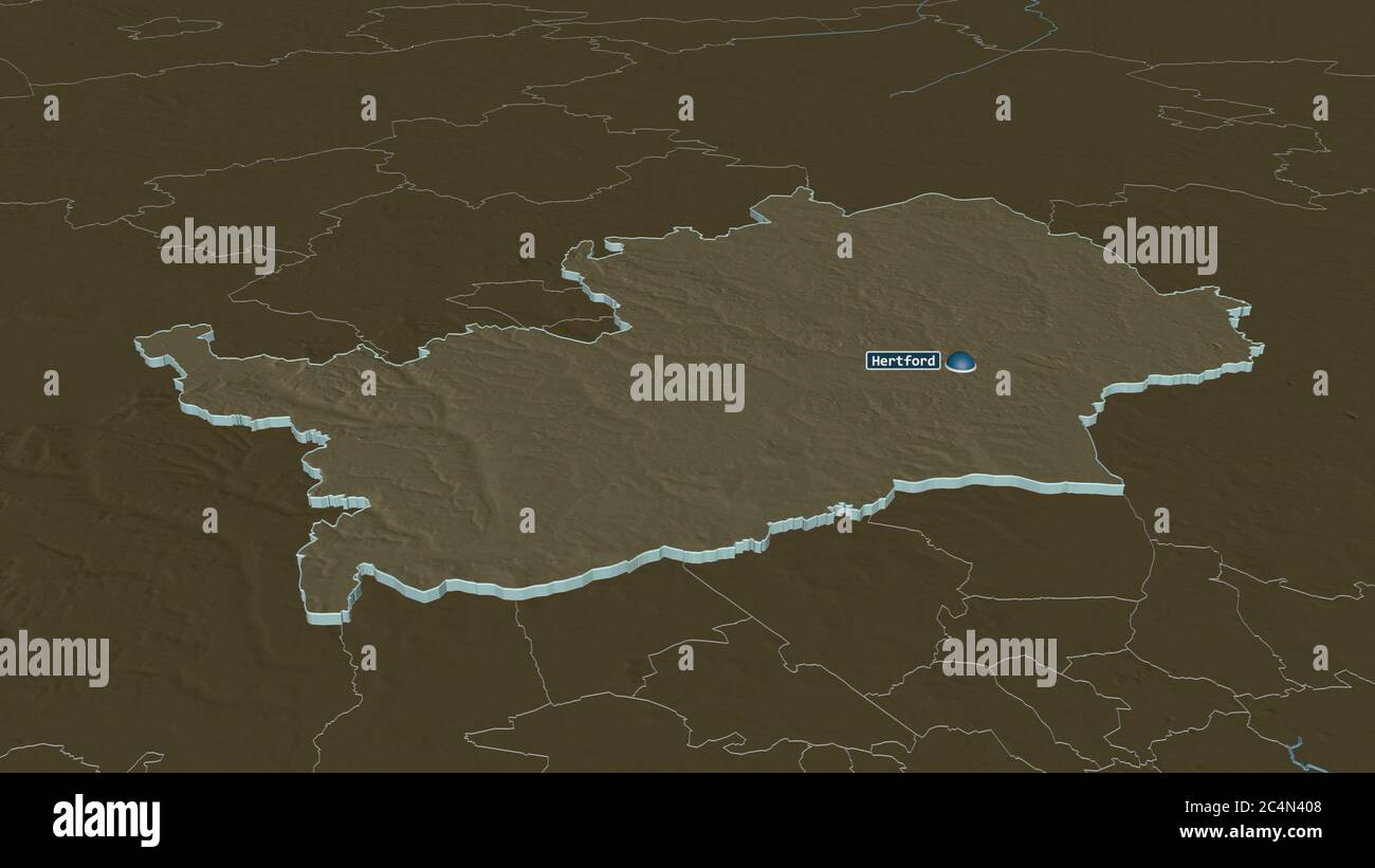 Map of hertford hi-res stock photography and images - Alamy