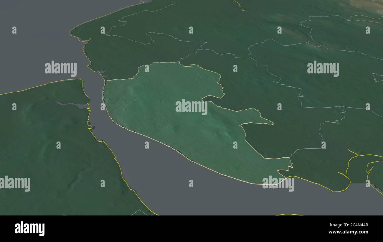 Zoom in on Liverpool (administrative county of England) outlined ...