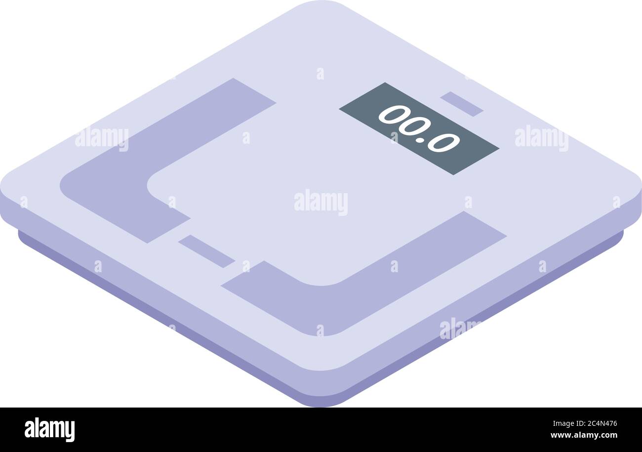 Smart scales equipment icon. Isometric of smart scales equipment vector ...