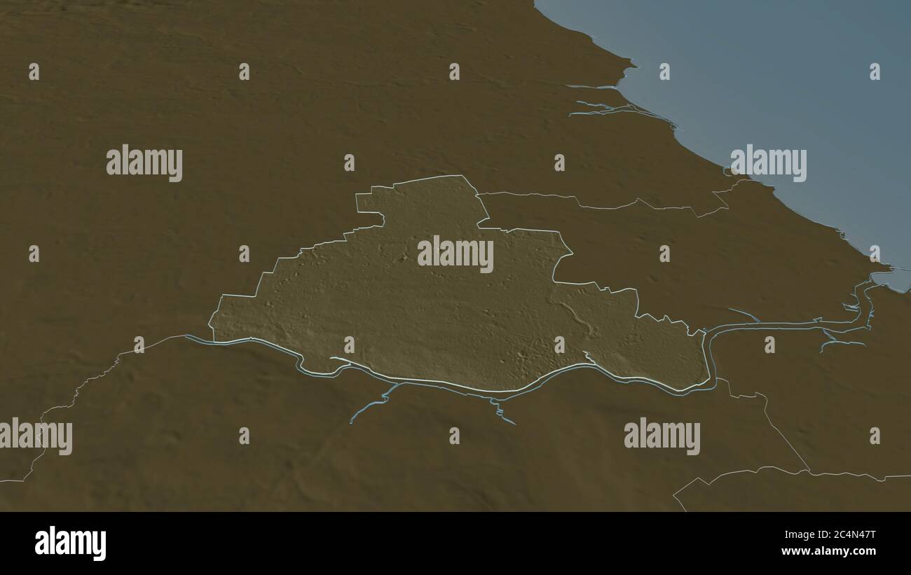 Zoom in on Newcastle upon Tyne (administrative county of England ...