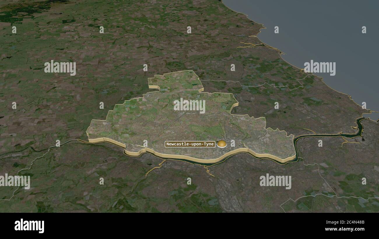 Map of newcastle on tyne hi-res stock photography and images - Alamy