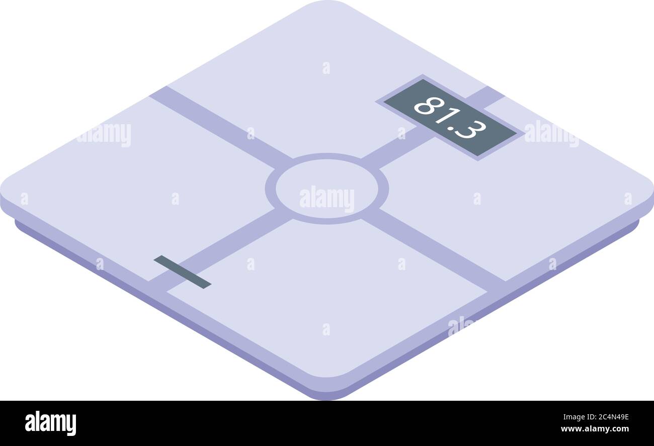 Smart scales icon. Isometric of smart scales vector icon for web design ...