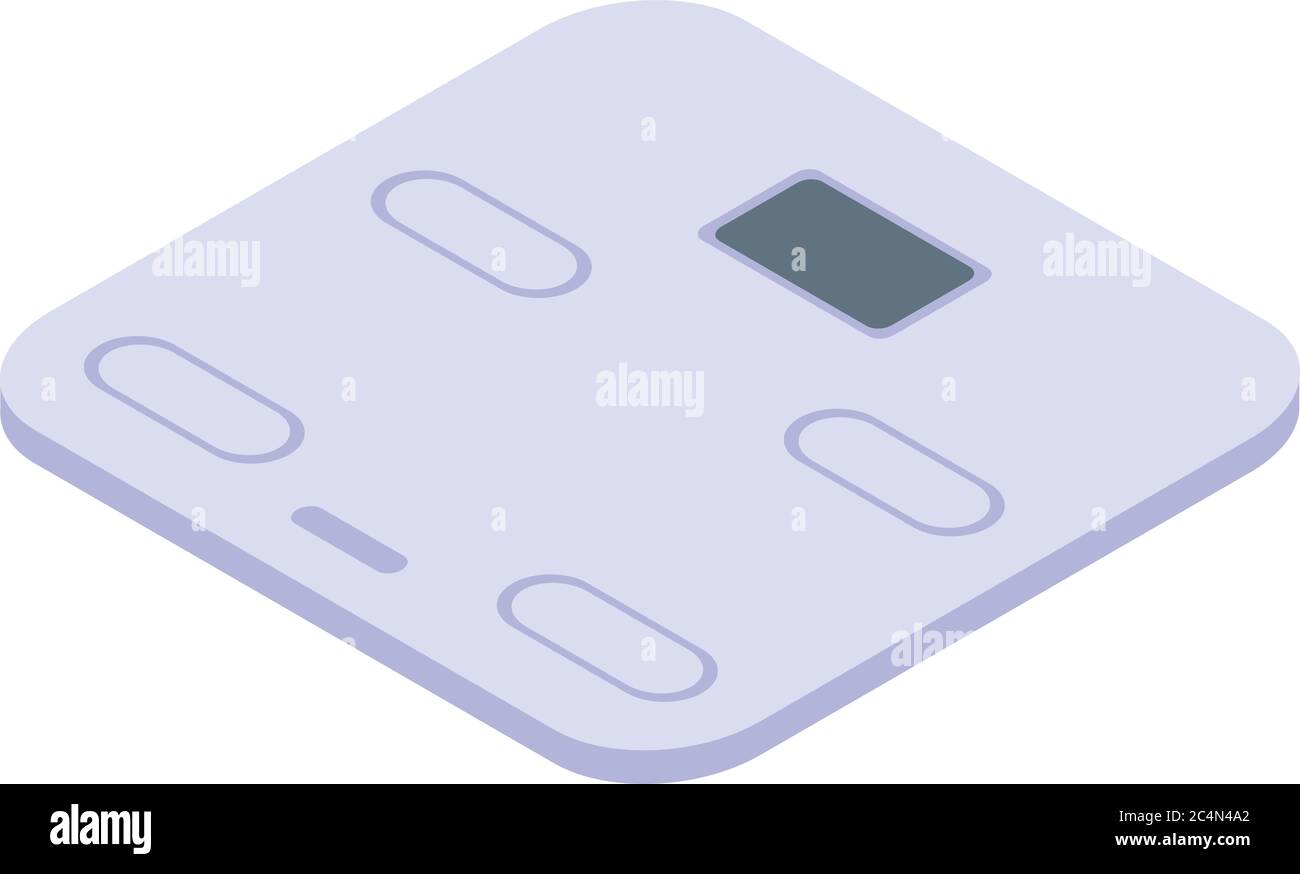 Sport smart scales icon. Isometric of sport smart scales vector icon ...