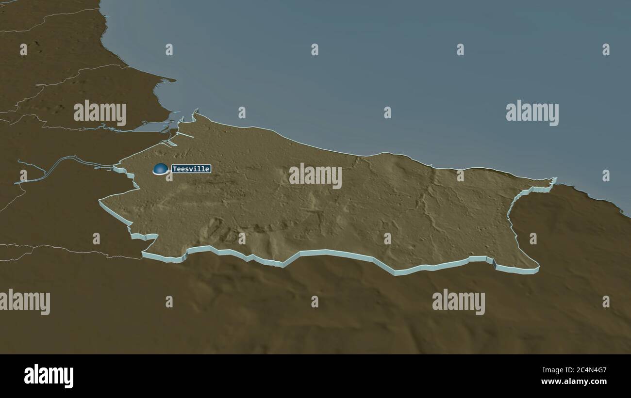 Map of redcar hi-res stock photography and images - Alamy