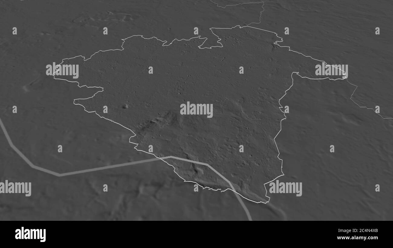 Zoom in on Telford and Wrekin (unitary authority of England) outlined ...