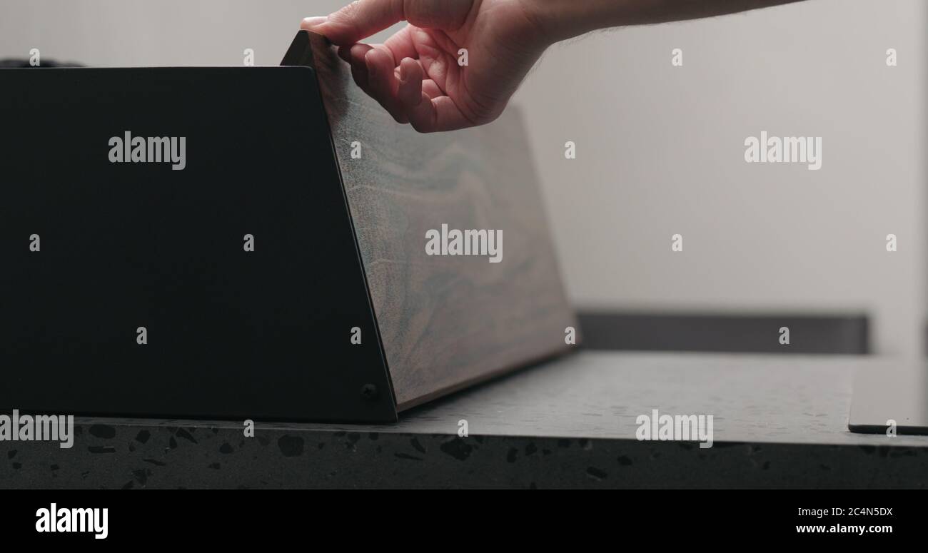 Hand cover wood man hi-res stock photography and images - Alamy