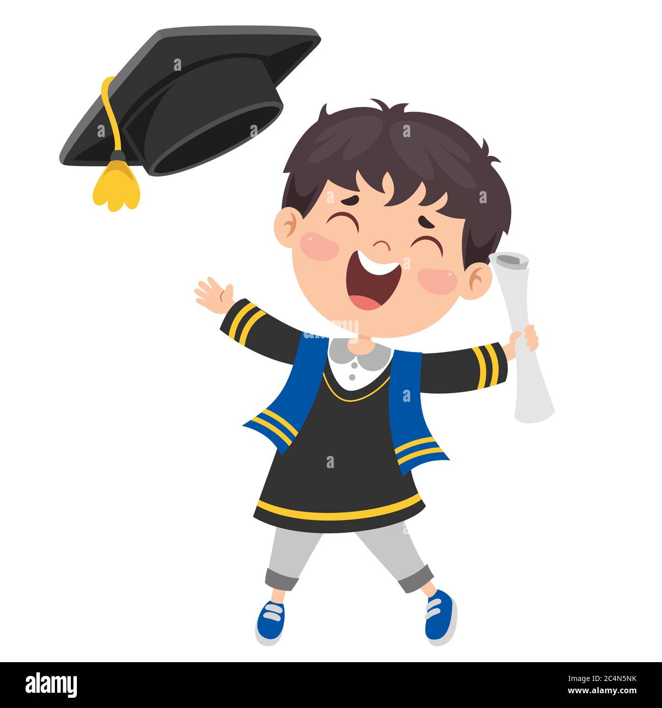 Kids Graduation Vector