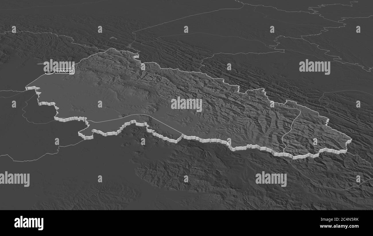 Transcarpathia map Black and White Stock Photos & Images - Alamy