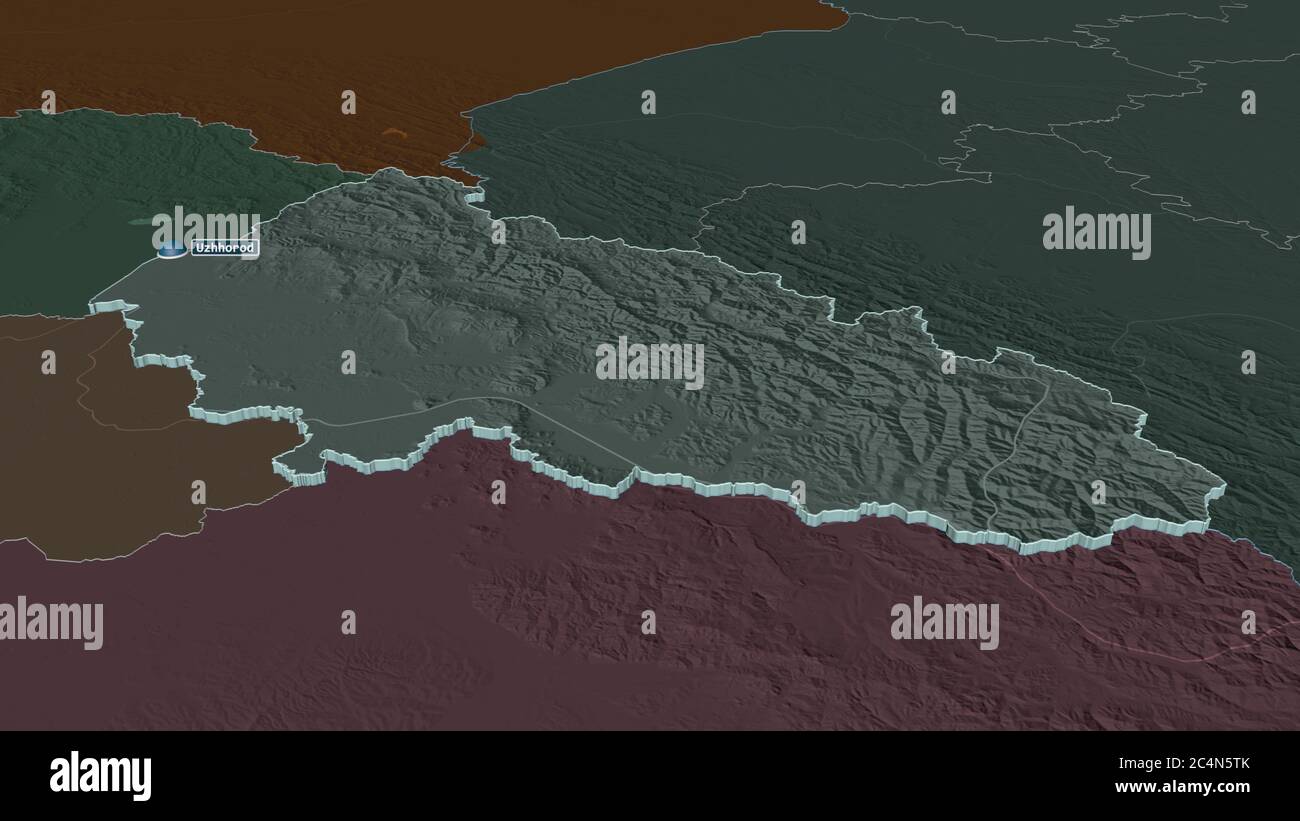 Transcarpathia map hi-res stock photography and images - Alamy