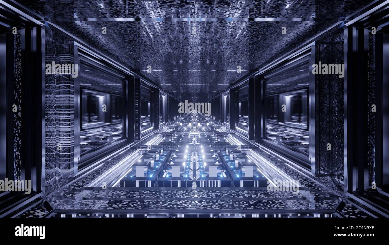 Futuristic setting with glowing laser lights - perfect for sci-fi ...