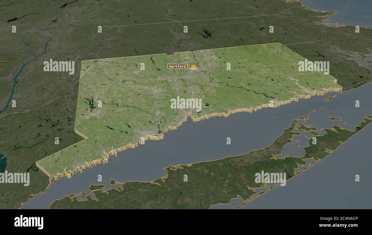 Map satellite geography connecticut hi-res stock photography and images ...