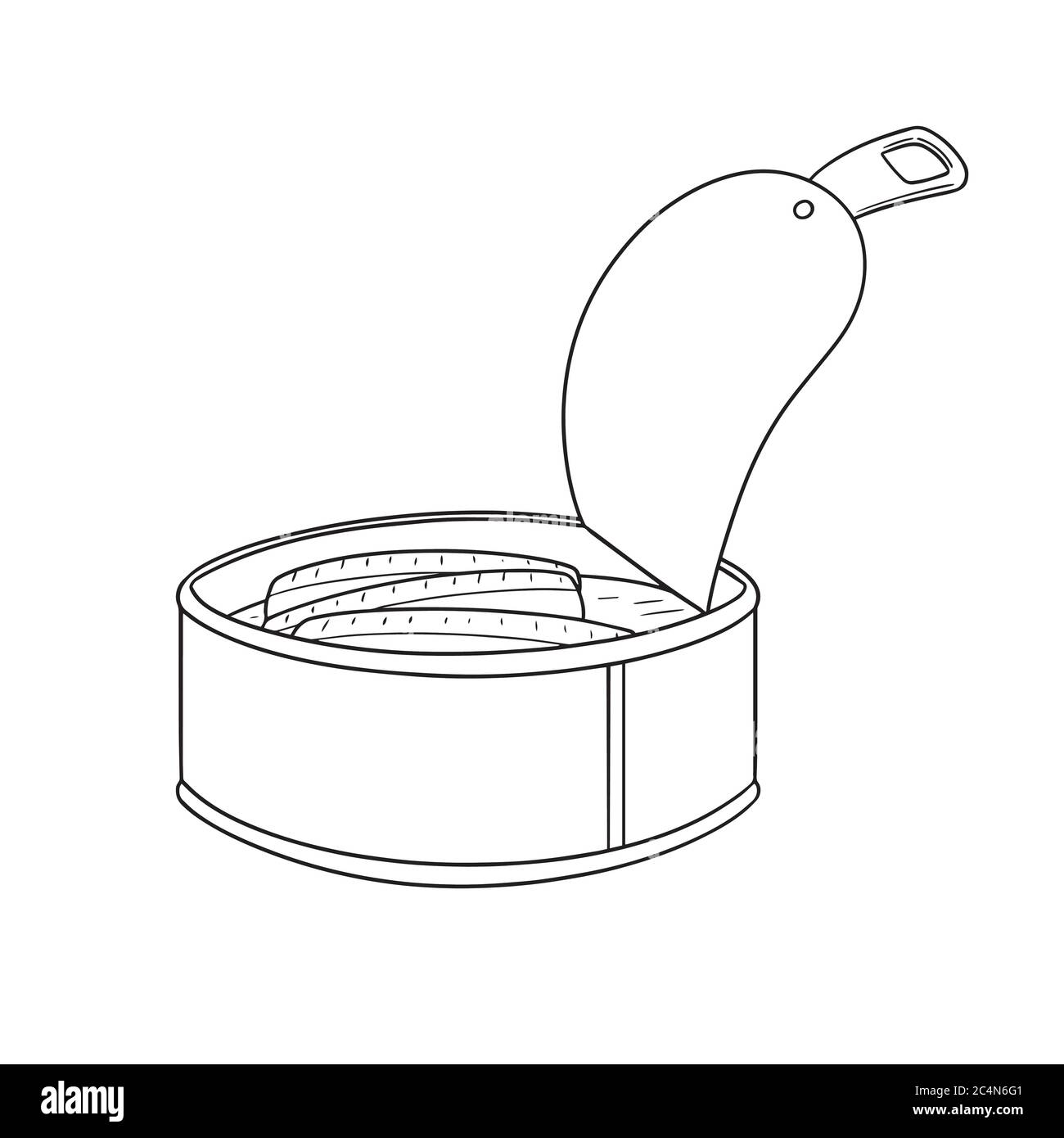 vector of canned fish Stock Vector Image & Art - Alamy