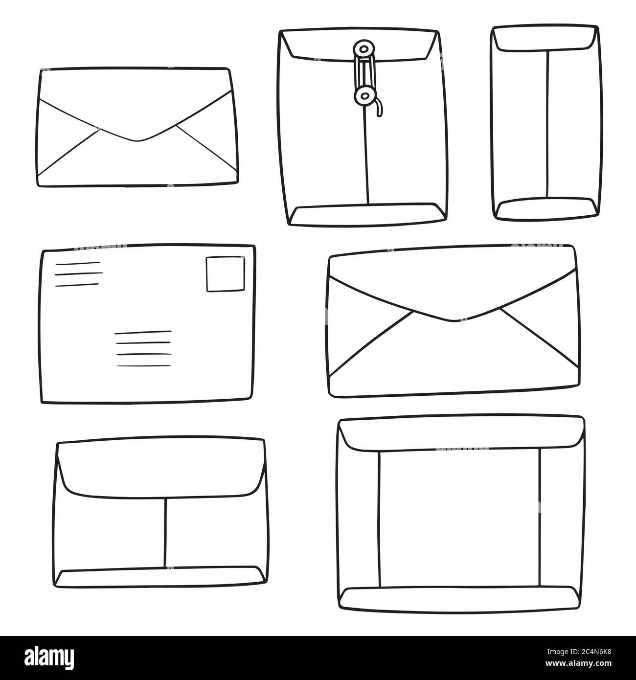 vector set of envelope Stock Vector Image & Art - Alamy