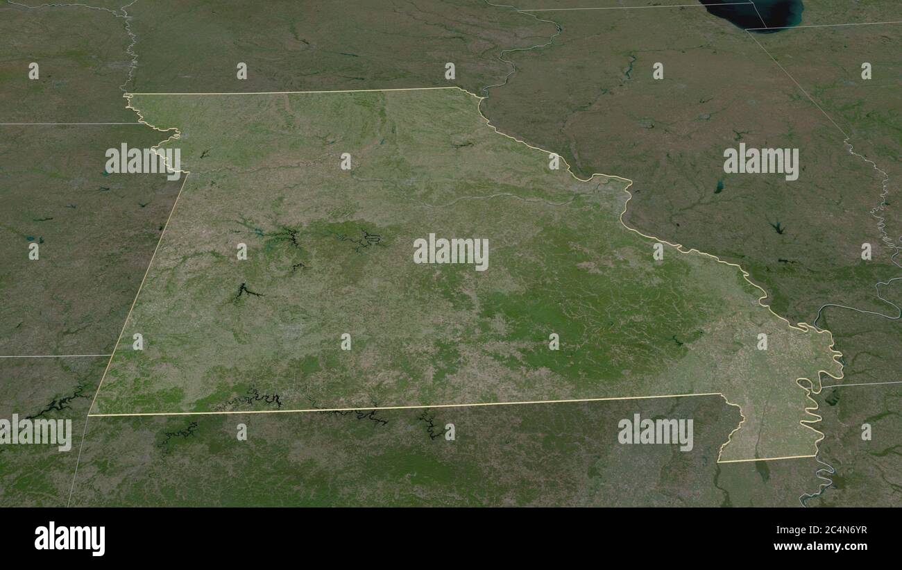 Map satellite geography missouri hi-res stock photography and images ...