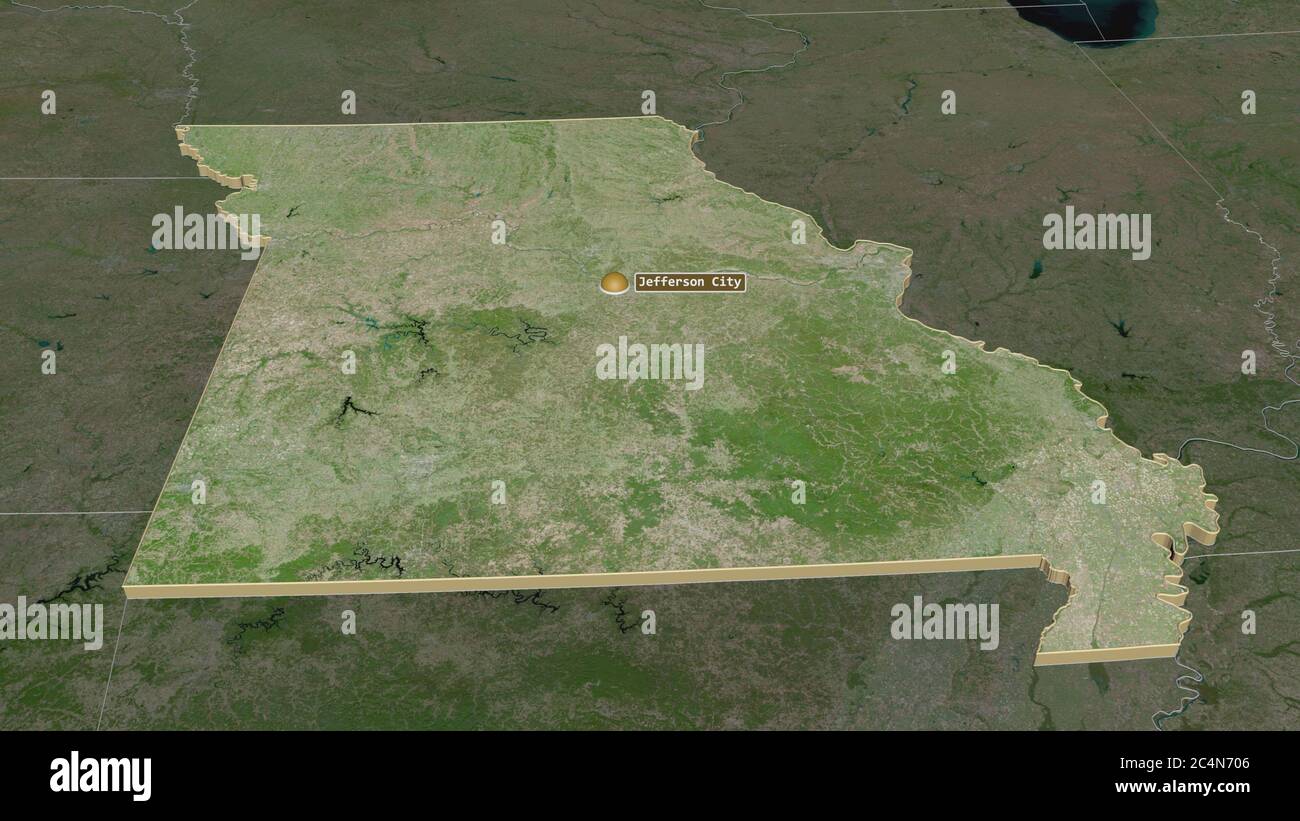 Map satellite geography missouri hi-res stock photography and images ...
