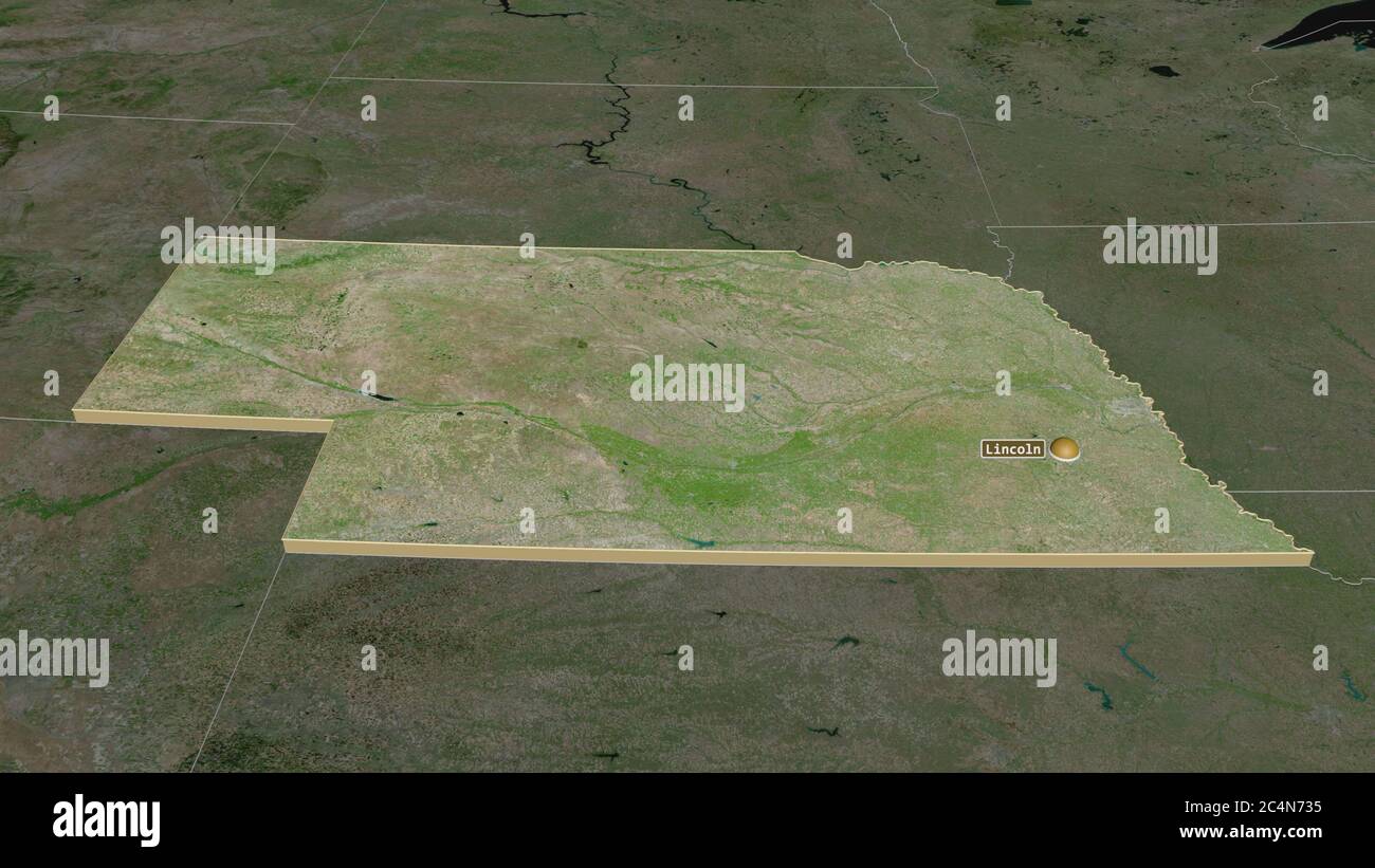 Nebraska ne state map hi-res stock photography and images - Alamy