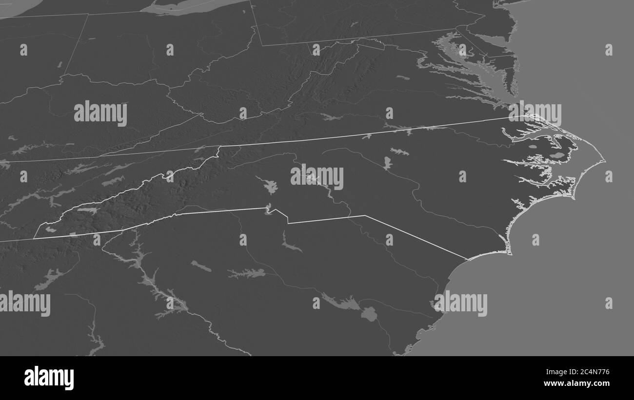 Nc map Black and White Stock Photos & Images - Alamy
