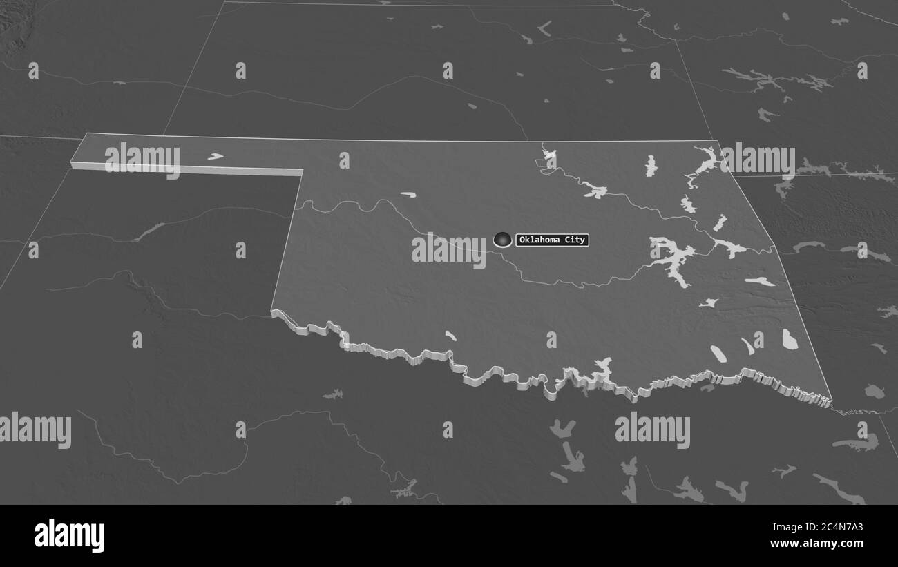Oklahoma Elevation Map