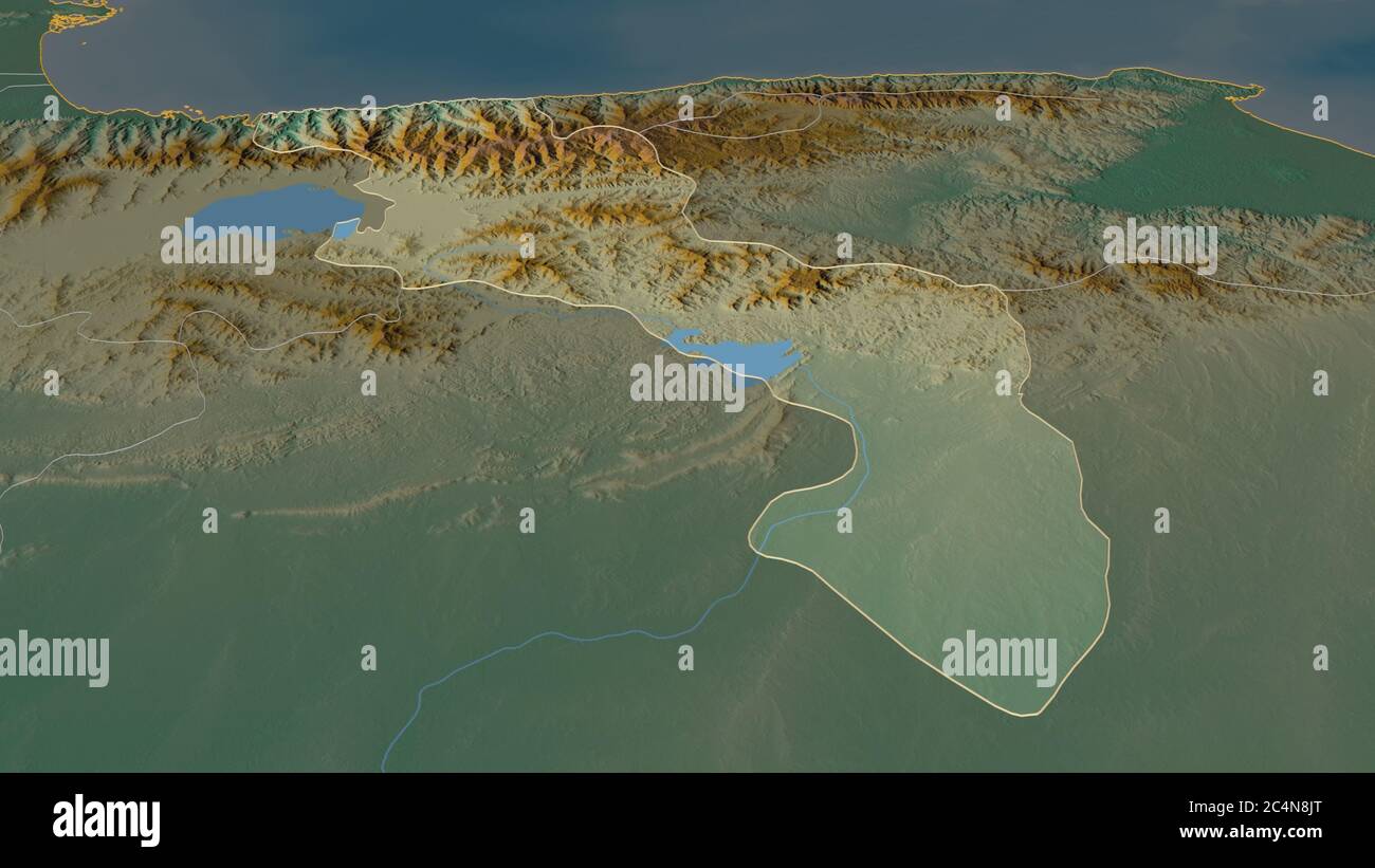 Aragua state map hi-res stock photography and images - Alamy
