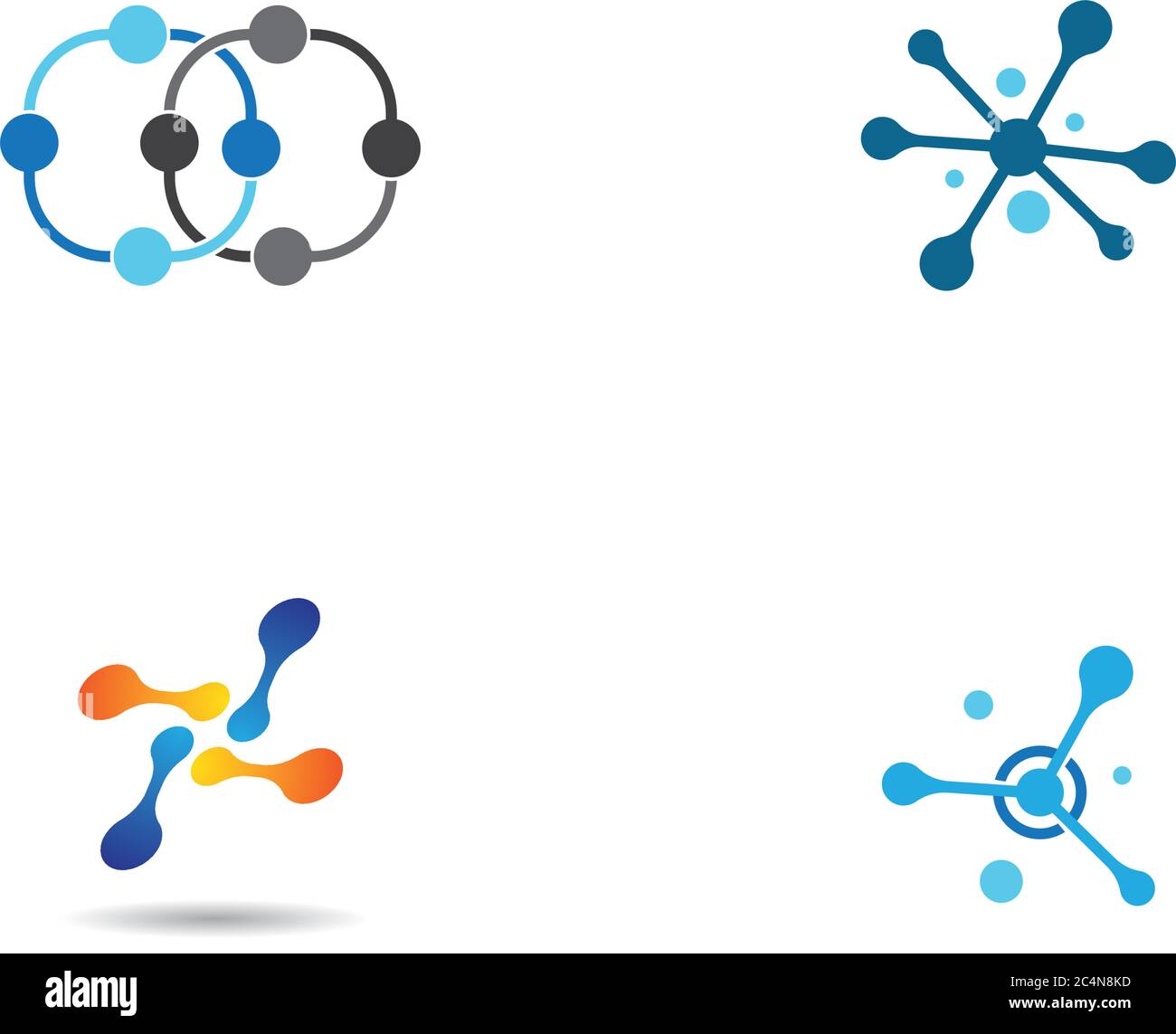Molecule logo template vector icon illustration design Stock Vector ...
