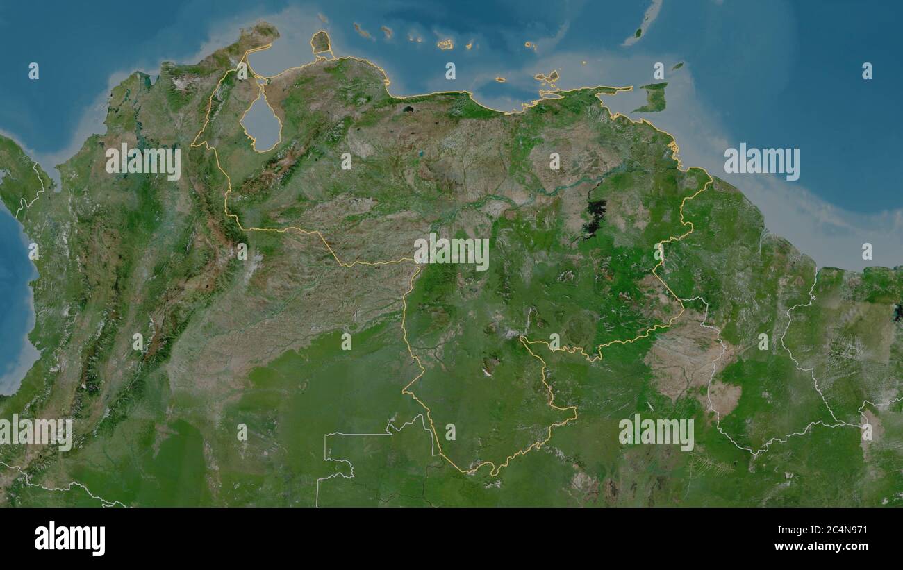 Venezuela map satellite geography hi-res stock photography and images ...