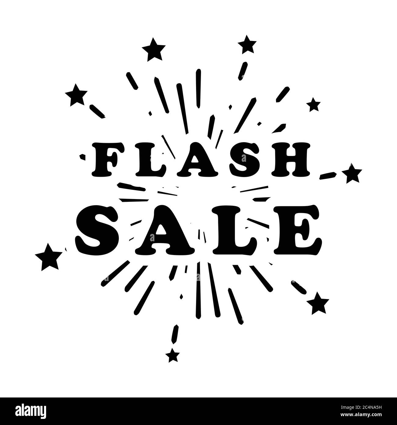 Flash Sale Shopping with Fireworks Stars Promotion Marketing Banner ...