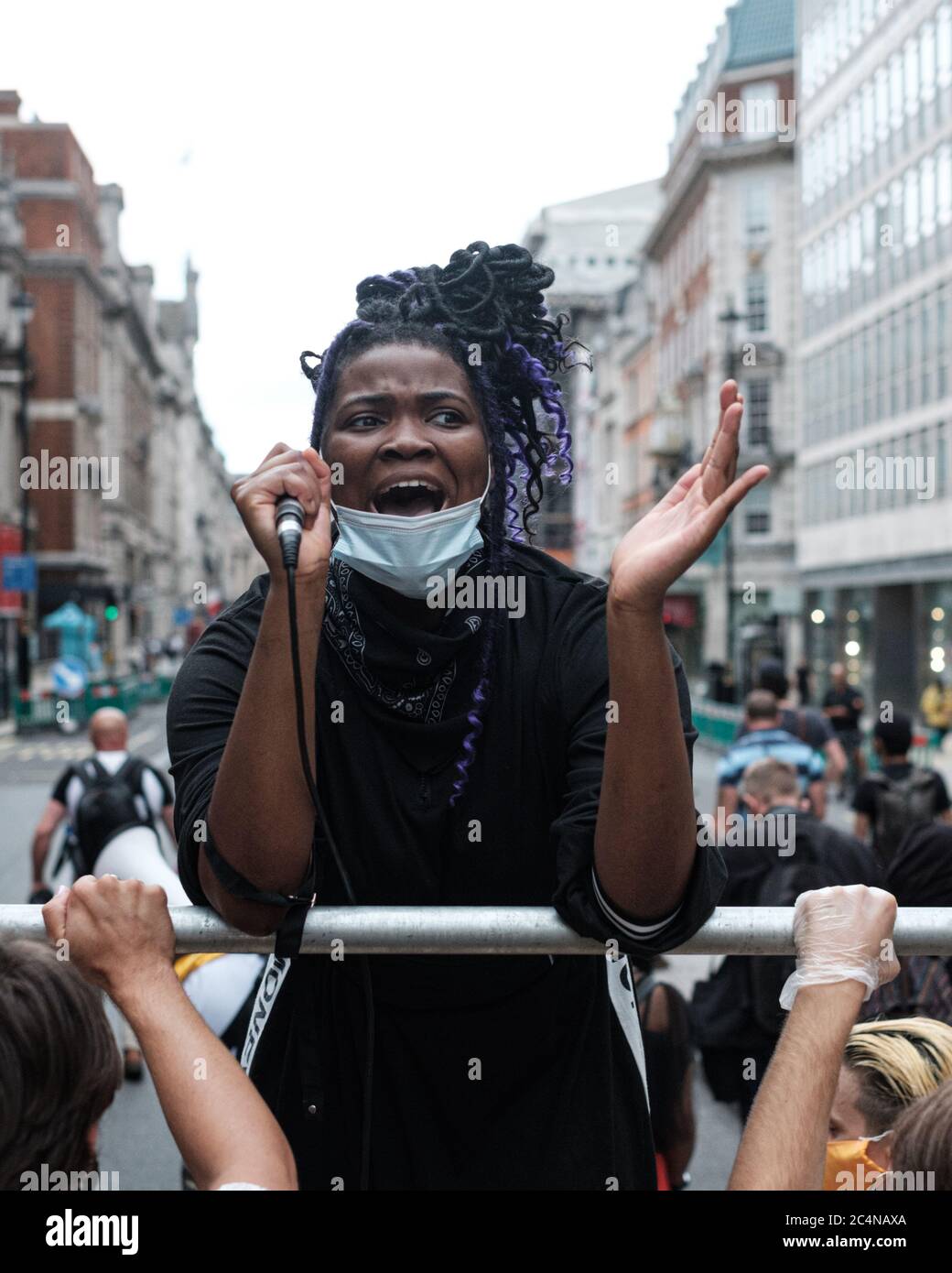 Black Trans Lives Matter Protest In London June 2020 Stock Photo - Alamy