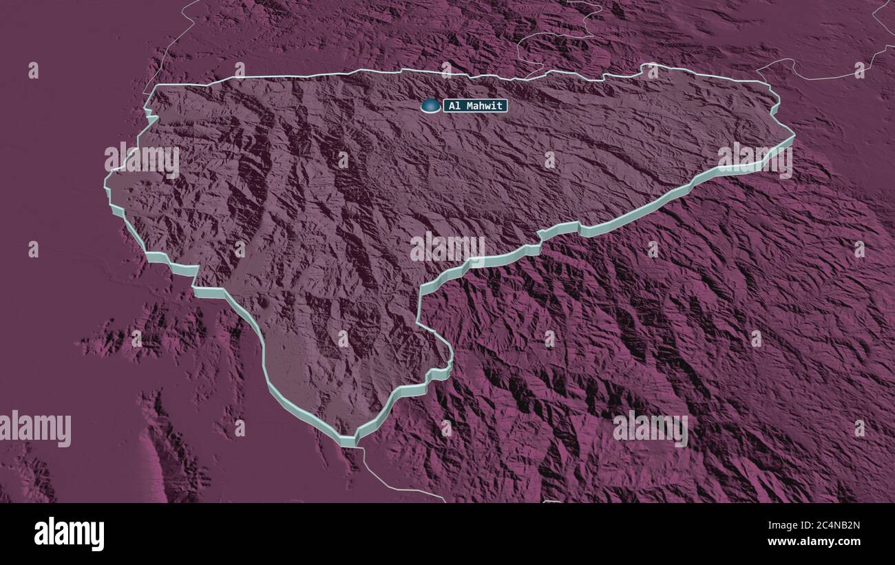 Al mahwit map hi-res stock photography and images - Alamy
