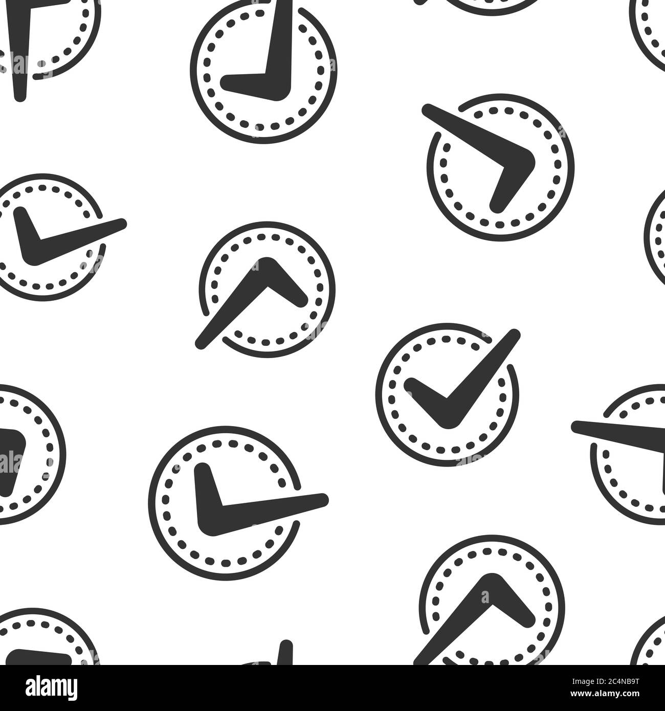 Check mark sign icon in flat style. Confirm button vector illustration ...