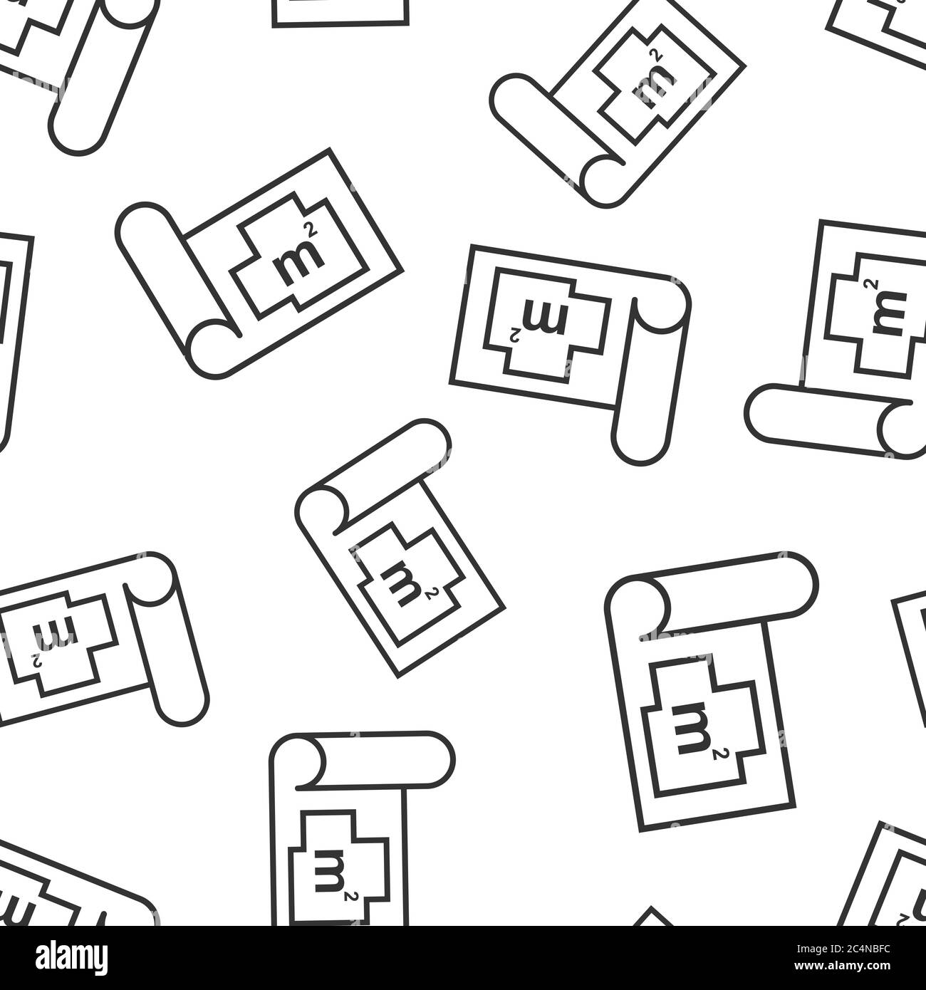 Room plan icon in flat style. Blueprint vector illustration on white ...