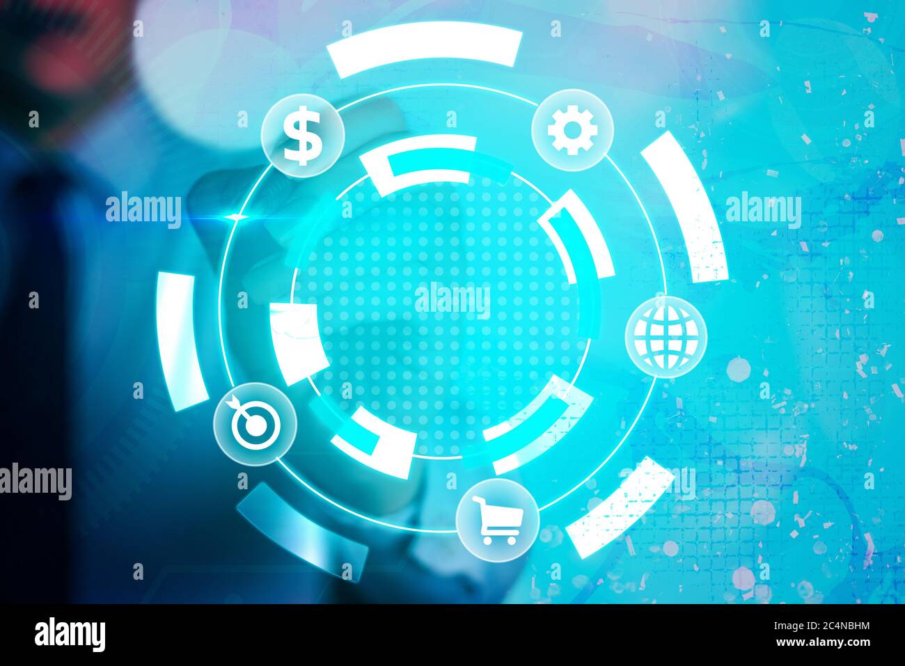 Information Digital Technology Network Connection Infographic Elements ...