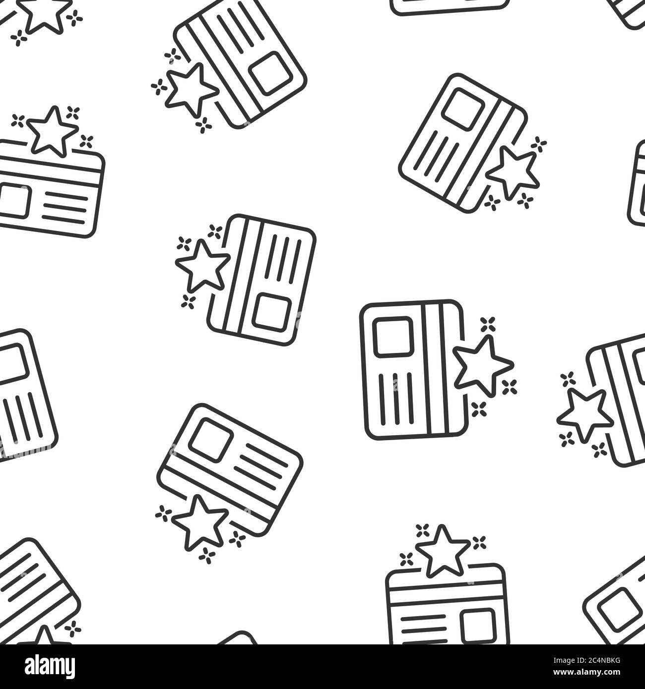 Loyalty card icon in flat style. Reward vector illustration on white ...