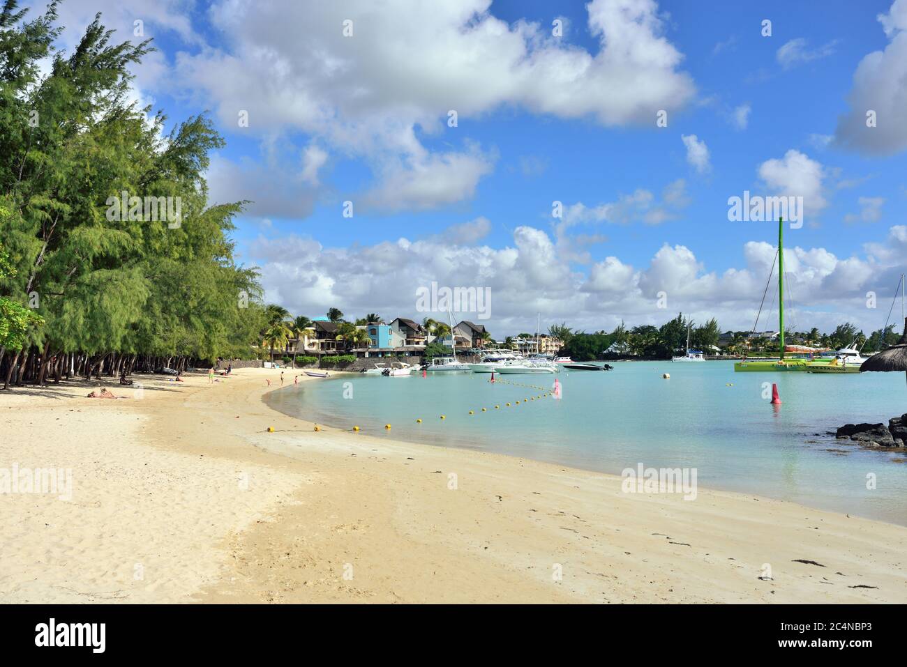 Grand Bay Beach, Mauritius Stock Photo - Alamy
