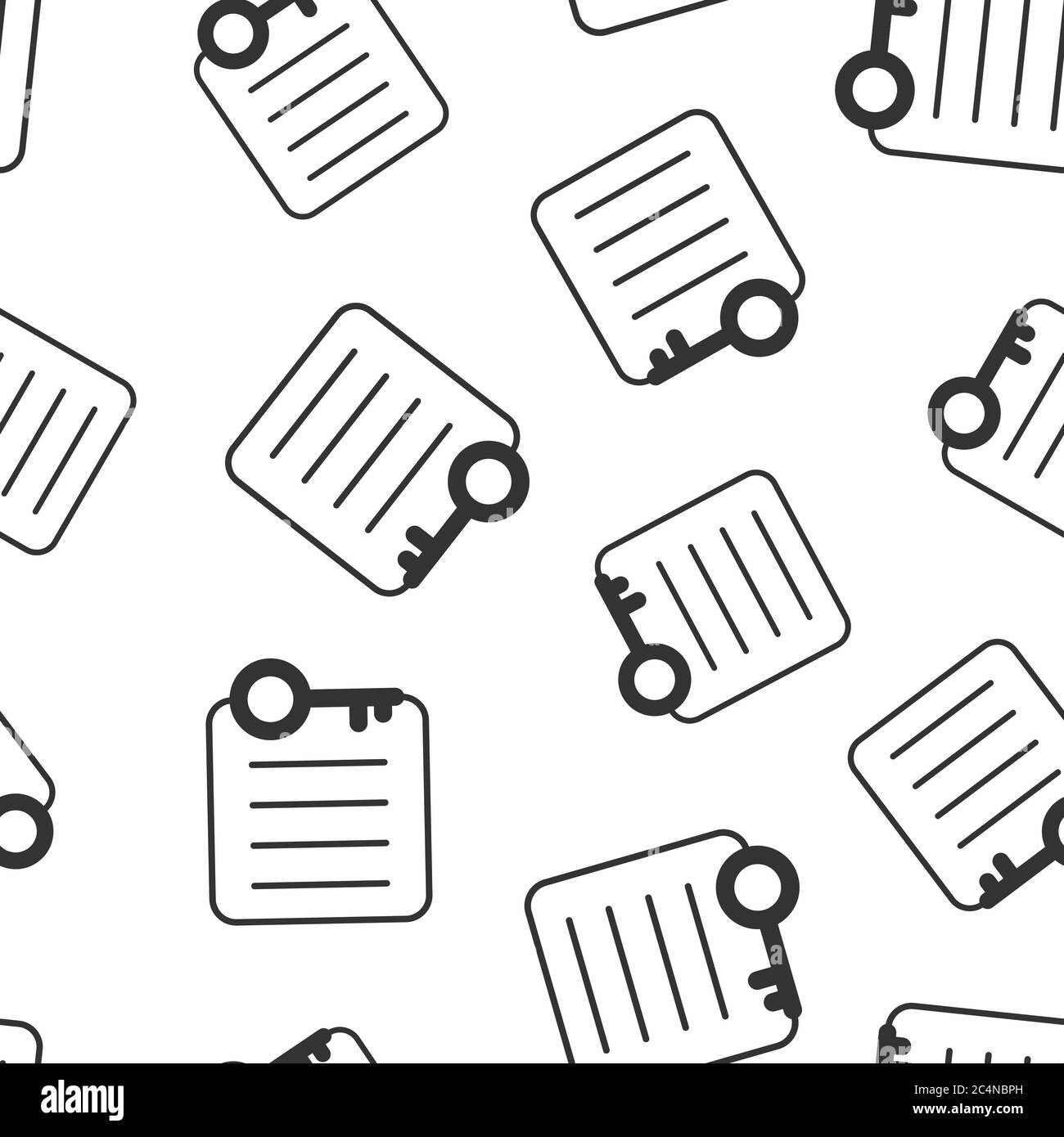 Password account icon in flat style. Keyword vector illustration on ...