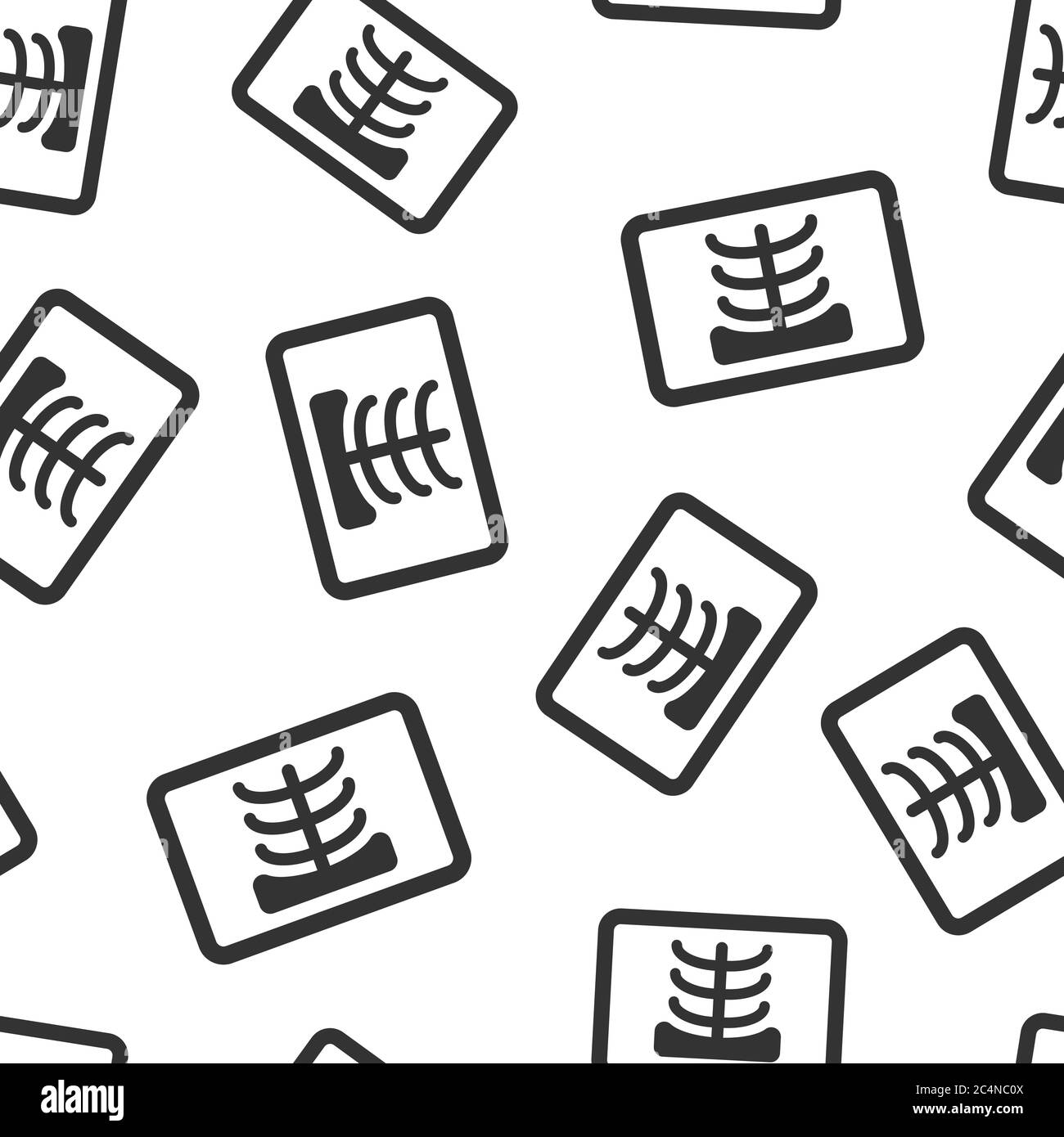 X-ray icon in flat style. Radiology vector illustration on white ...