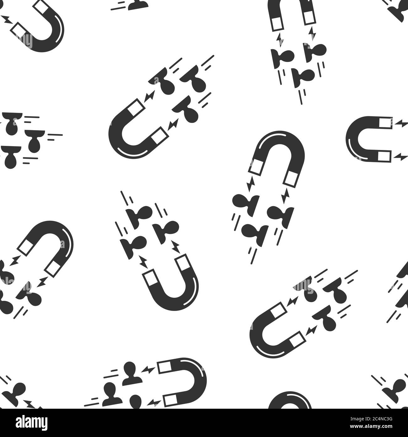 Lead conversion icon in flat style. Attract vector illustration on ...